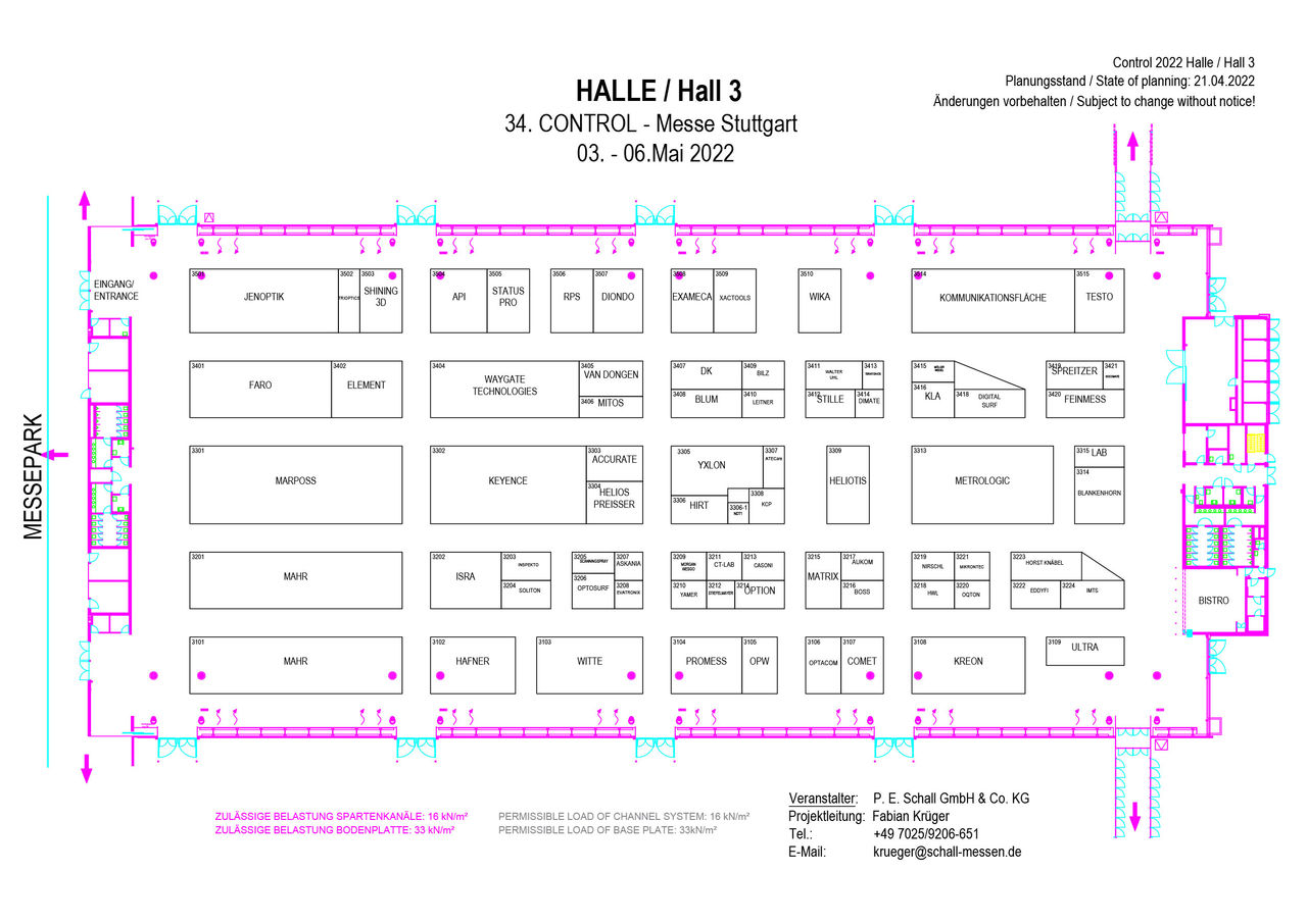 Anreise, Parken & Hallenpläne | Control Internationale Fachmesse für ...